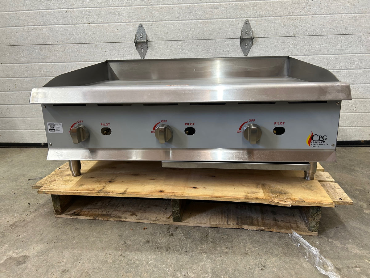 Cooking Performance Group GM-CPG-36-NL 36" Gas Countertop Griddle Refu ...