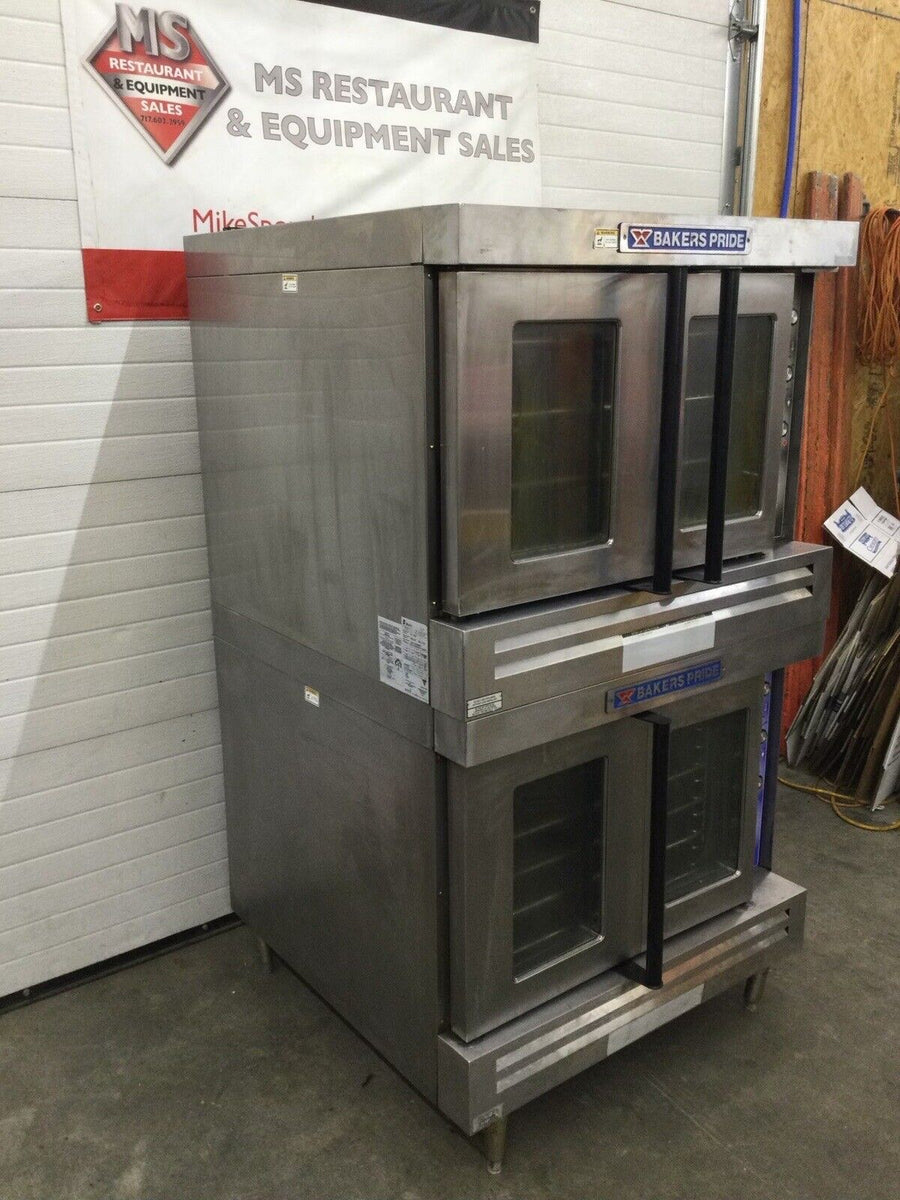 Bakers Pride BCO-G1 Double Stack Convection Oven Natural Gas Refurbish ...