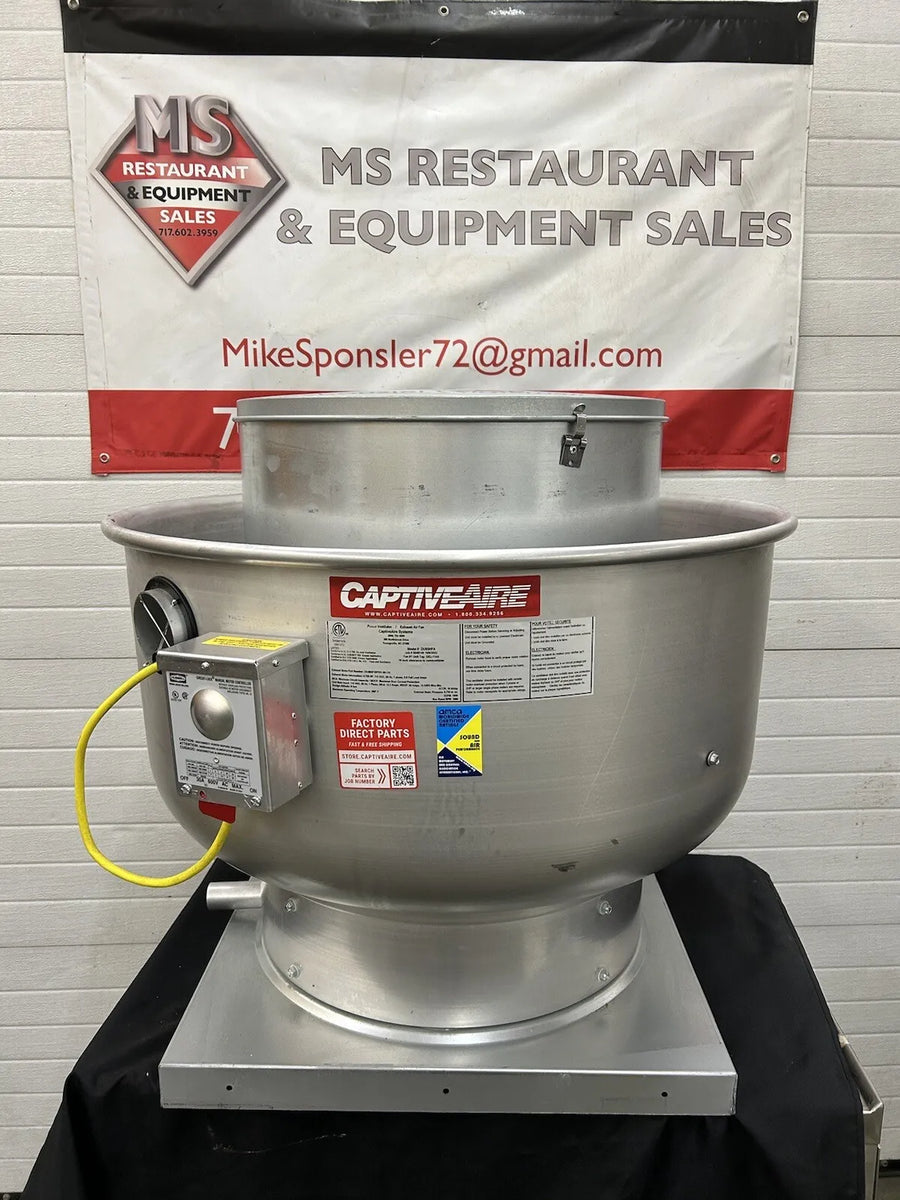 Captive Aire Systems DU85HFA High Speed Roof Mounted Restaurant Exhaus ...