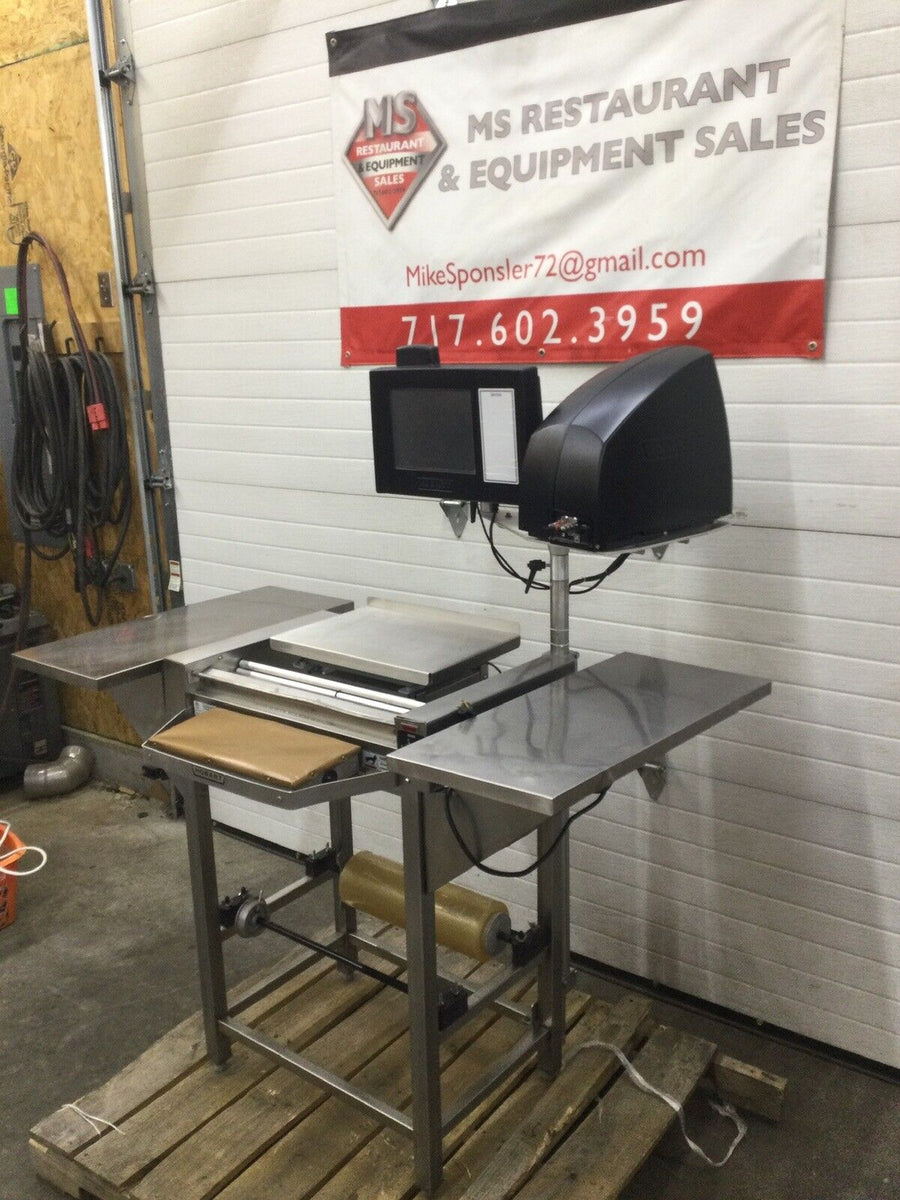 Hobart HWS-4 W/ Access Printer CPU Deli Grocery Scale 3 Roll Wrapper A ...