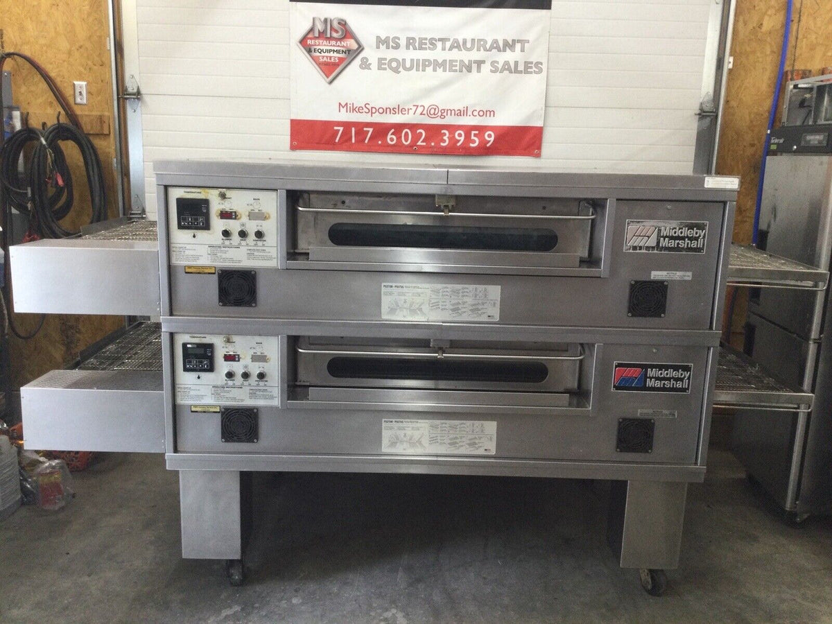 Middleby Marshall PS570G Double Stack Conveyor Pizza Ovens Tested / Wo ...