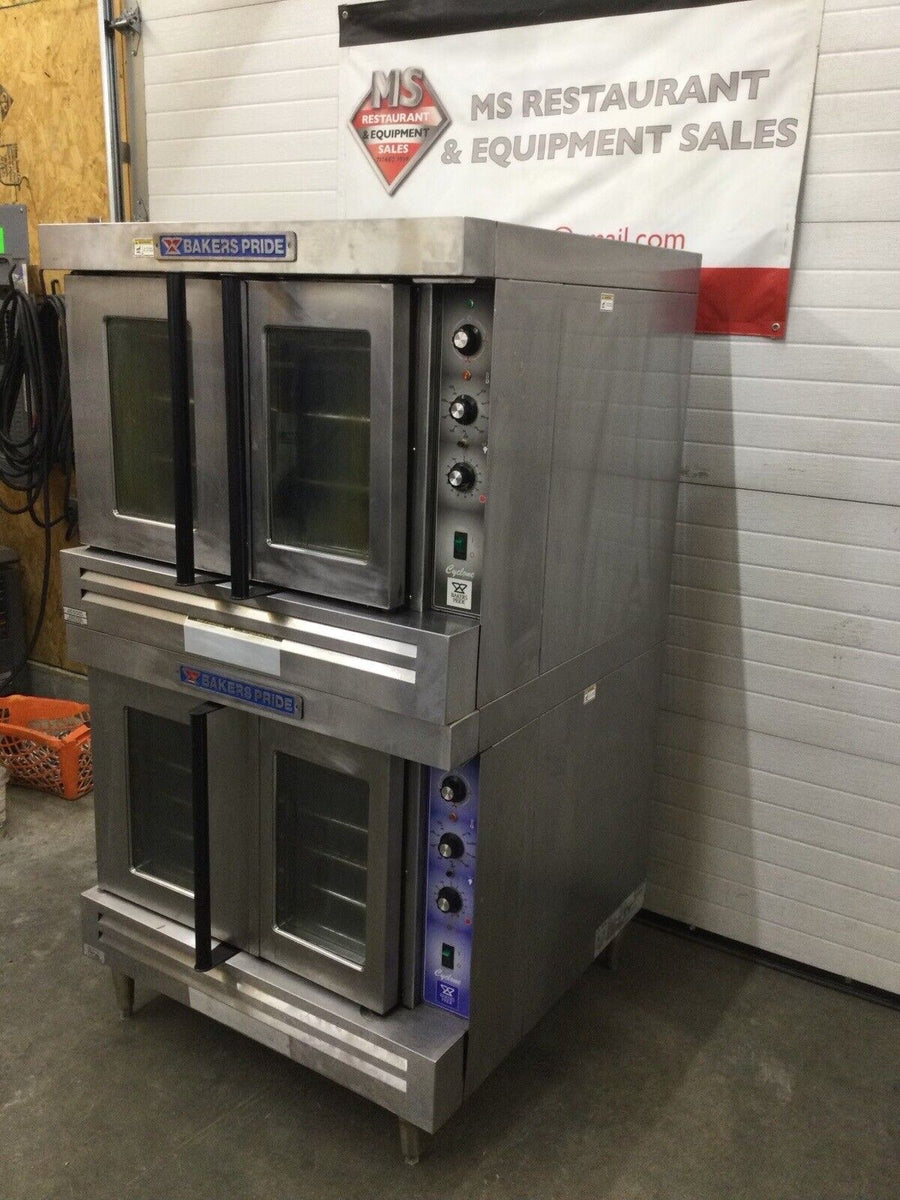 Bakers Pride BCO-G1 Double Stack Convection Oven Natural Gas Refurbish ...
