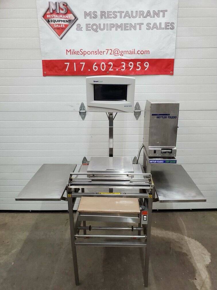 Mettler Toledo Step-Saver Hand Wrapping Station Scale Printer Computer ...