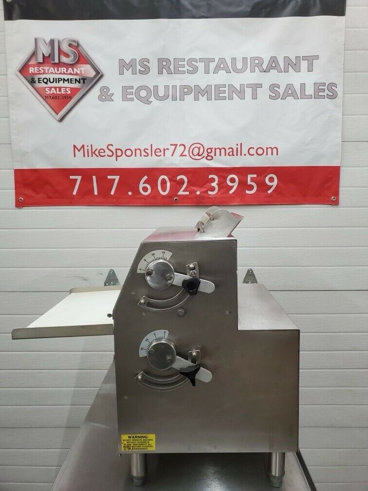 Somerset CDR-1500 15” Countertop Two Stage Side Operated Dough Sheeter ...