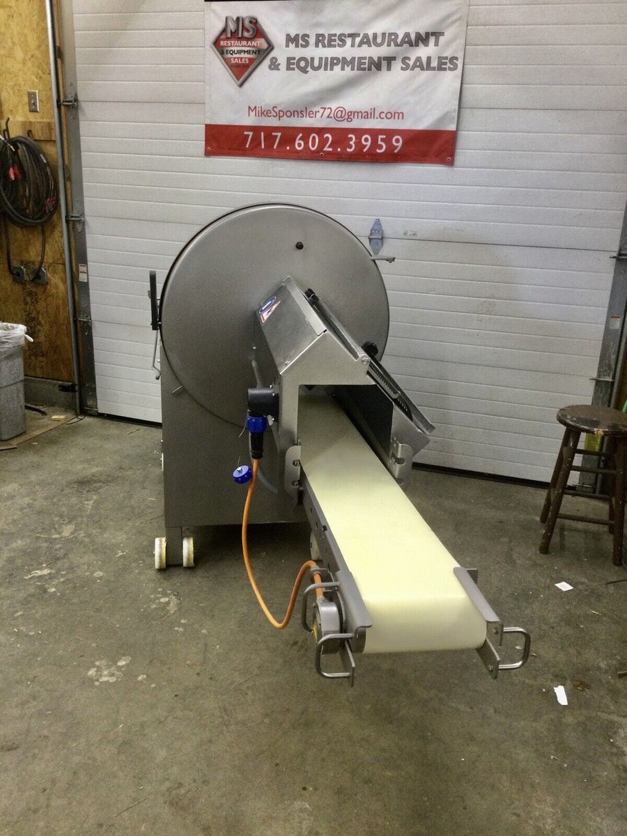 2017 Treif Puma 700 EB Horizontal Meat Bacon Slicer w/ Conveyor Bone I ...