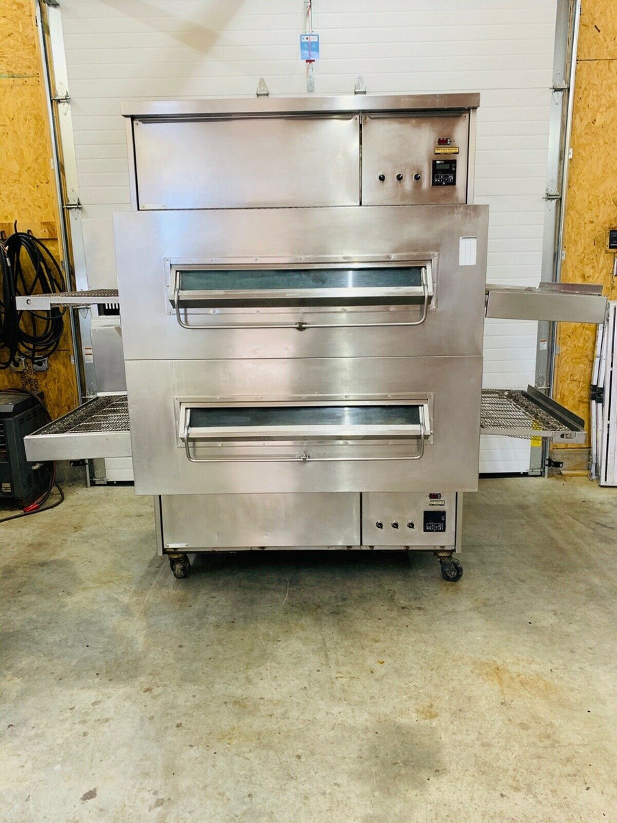 Middleby Marshall PS360G Double Stack 32” Conveyor Pizza Ovens Refurbi ...