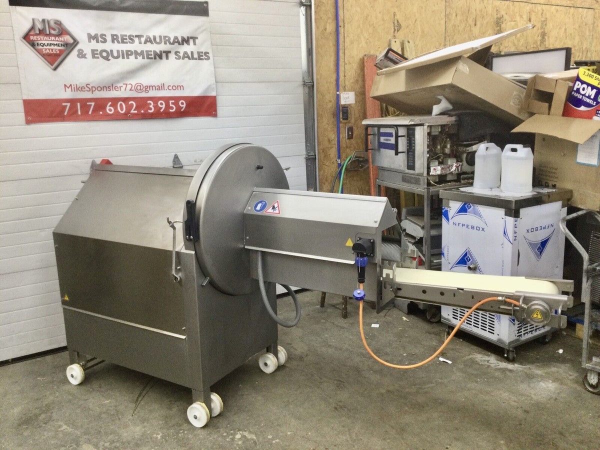 2017 Treif Puma 700 EB Horizontal Meat Bacon Slicer w/ Conveyor Bone I ...