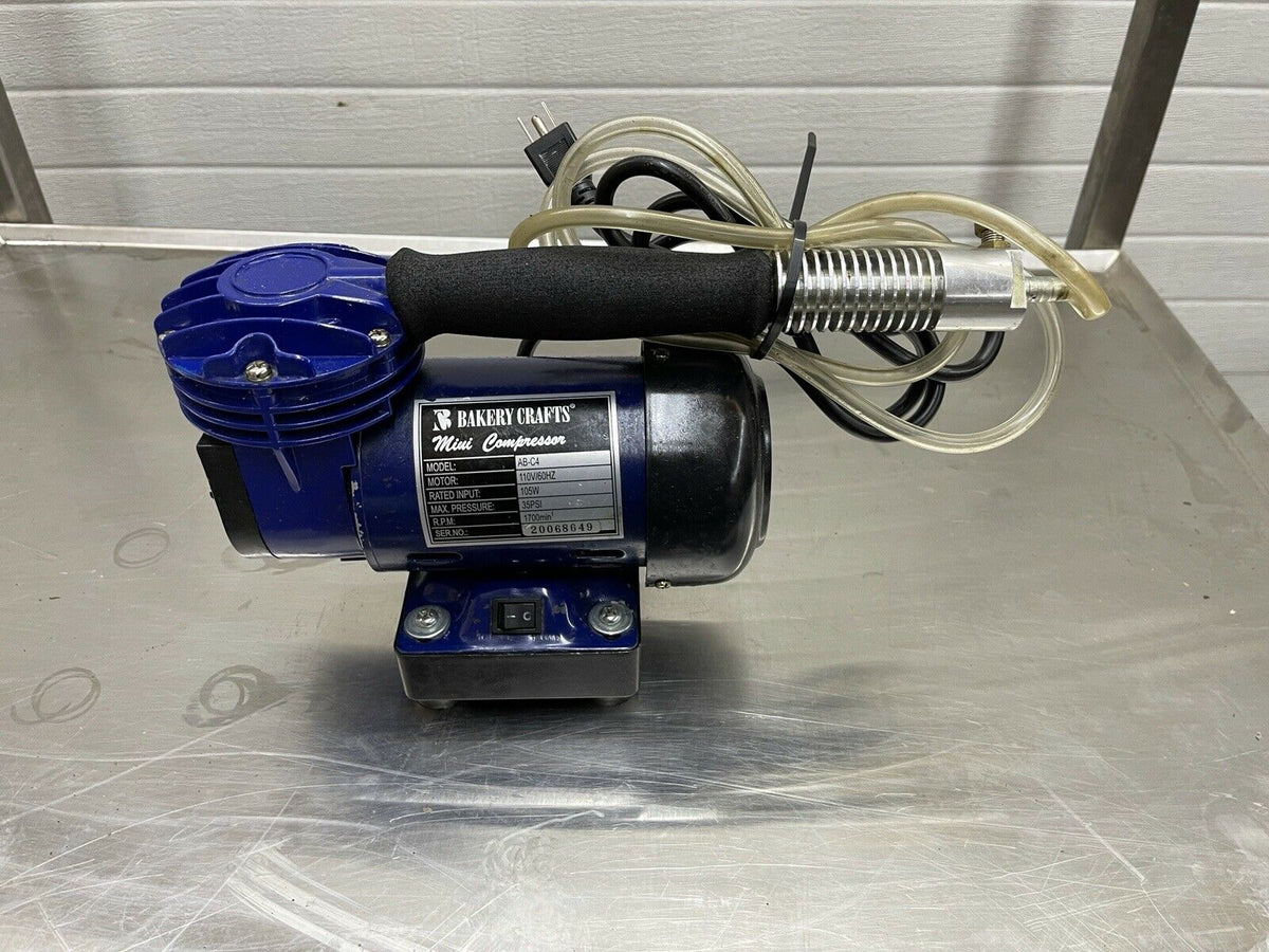 Bakery Craft AB-C4 Deluxe 115 Volt Airbrush Compressor w/ NEW Airbrush ...
